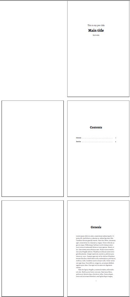 Sectioning Disconnected Title Page TeX LaTeX Stack Exchange