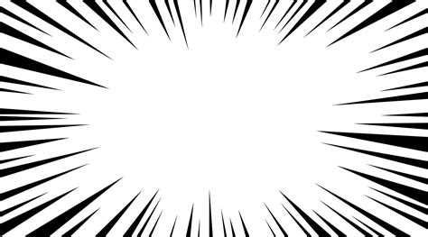 Manga Speed Burst Frame Radial Anime Speed Lines Crash Zoom Effect