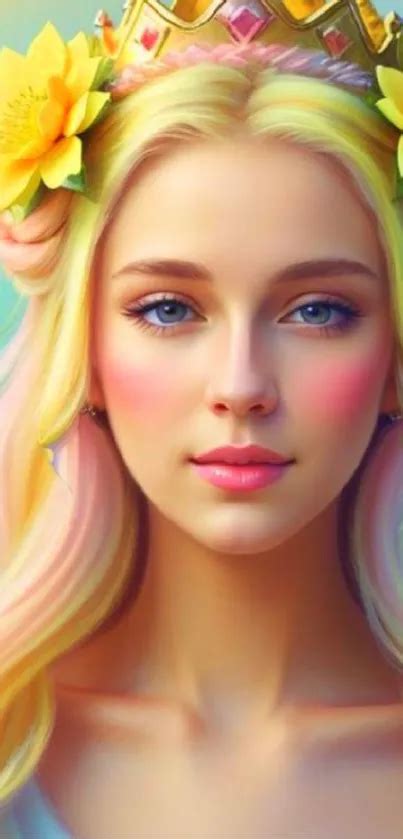 Enchanting Flower Crown Princess Free Download