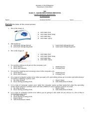 4Q TLE CSS 9 PT Docx Republic Of The Philippines Department Of Education TLE Grade 9