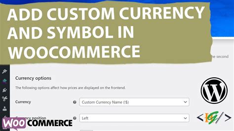 How To Add Custom Currency And Symbol In Woocommerce Wordpress New