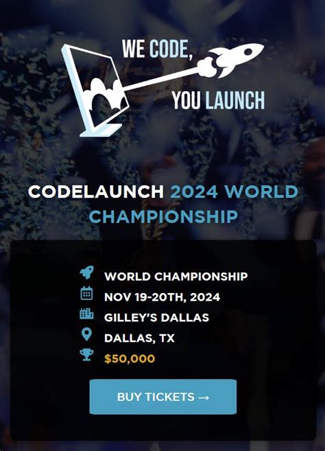 Codelaunchworldchampionship Codelaunch Codelaunch Accelerator