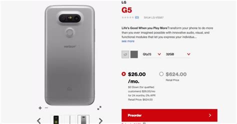 Verizon LG G Pre Orders Are Now Open Includes Free CAM