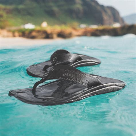 ‘ohana Mens Beach Sandals Black Olukai Olukai Canada
