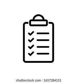 Task Clipboard Icon Vector Isolated Stock Vector Royalty Free Shutterstock