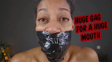Huge Gag For A Huge Mouth Golden Lace Clips4sale