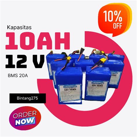 Jual Baterai Pack V Ah V Dc Battery Lithium Ion Custom Shopee Indonesia