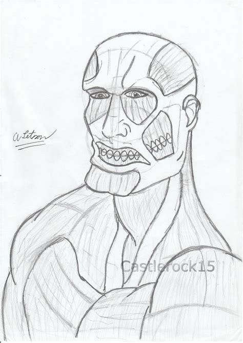 Colossal Titan Sketch Sketches Deviantart Artwork