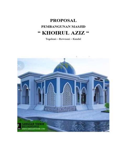 Proposal Masjid Khoirul Aziz Pdf