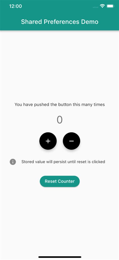 github sharon atim flutter shared preferences demo a simple counter app that uses the shared