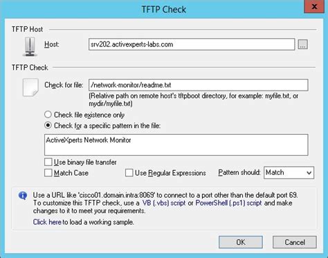 monitor an tftp host using activexperts