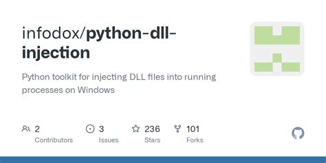 Github Infodoxpython Dll Injection Python Toolkit For Injecting Dll