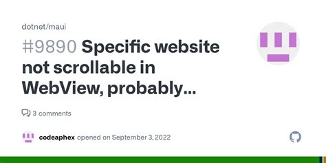 Specific Website Not Scrollable In Webview Probably Cookie Popup Issue · Issue 9890 · Dotnet