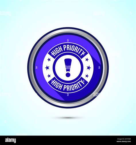 High Priority Icon Design Illustration High Priority Label Badge Sign High Priority Icon Design Illustration High Priority Label Badge Sign