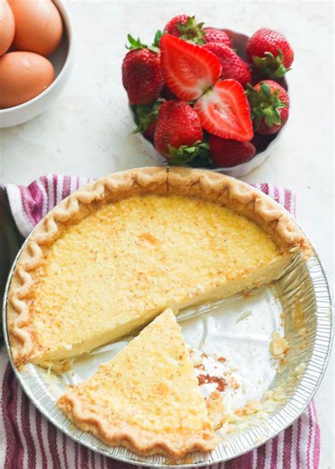 Egg Custard Pie Quick And Easy Immaculate Bites Desserts Milk