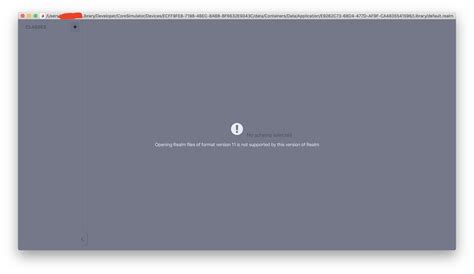 Can Not Open File Opening Realm Files Of Format Version 11 Is Not Supported By This Version Of