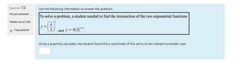 [solved] 4 Exponential Functions Multiple Choice Highschool Math