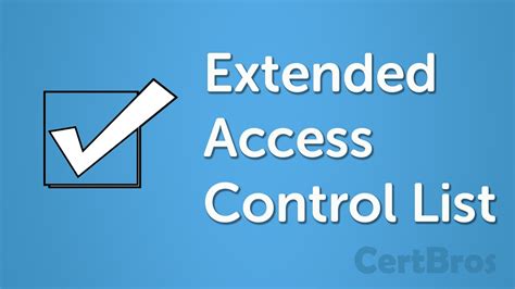 How To Configure Extended Acl Cisco Youtube