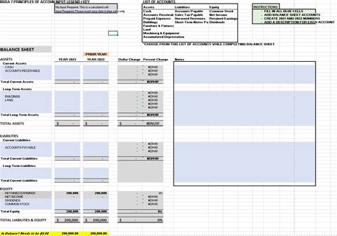 Solved Recreate And Complete A Balance Sheet And Income Chegg