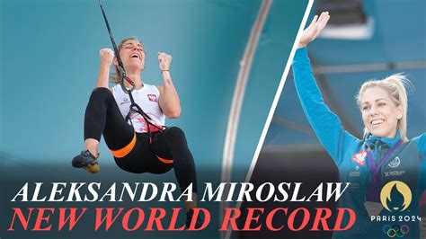 Aleksandra Miroslaw Breaks Womens Speed World Record Sport Climbing