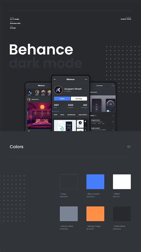 Behance Dark Mode Behance