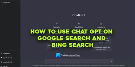 How To Use ChatGPT On Google Search And Bing Search