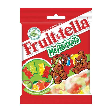 Мармелад жевательный FRUITTELLA (Фруттелла) «Медвежата», 70 г, пакет ...