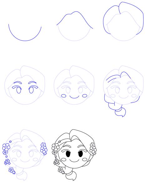 26 Easy And Cute Rapunzel Drawing Ideas Drawing Photos