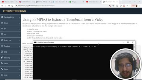 FFMPEG Tutorial Generating Thumbnail Of Video On Command Line YouTube