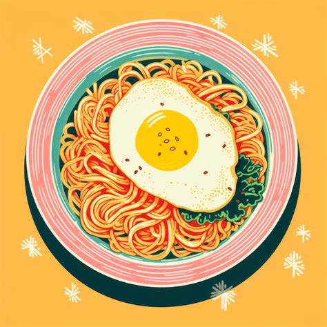 Premium Ai Image Ramen In Retro Style Generative Ai