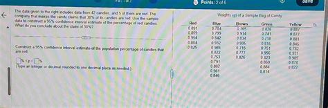 solved the data given to the right includes data from 42