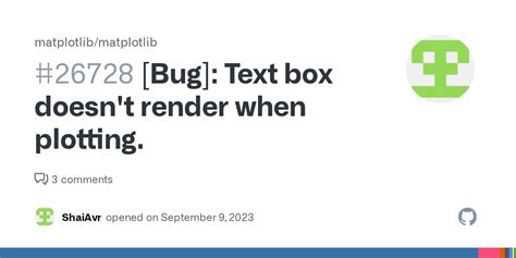 Bug Text Box Doesnt Render When Plotting · Issue 26728