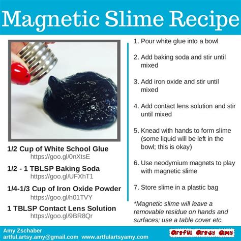 Easy Magnetic Slime Recipe At William Marciniak Blog