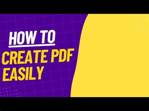 How To Create PDF Easily Tech With Ayesha YouTube