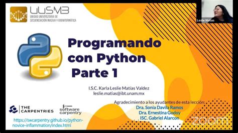 Iniciación A La Bioinformatica Programando Con Python Parte11 Youtube
