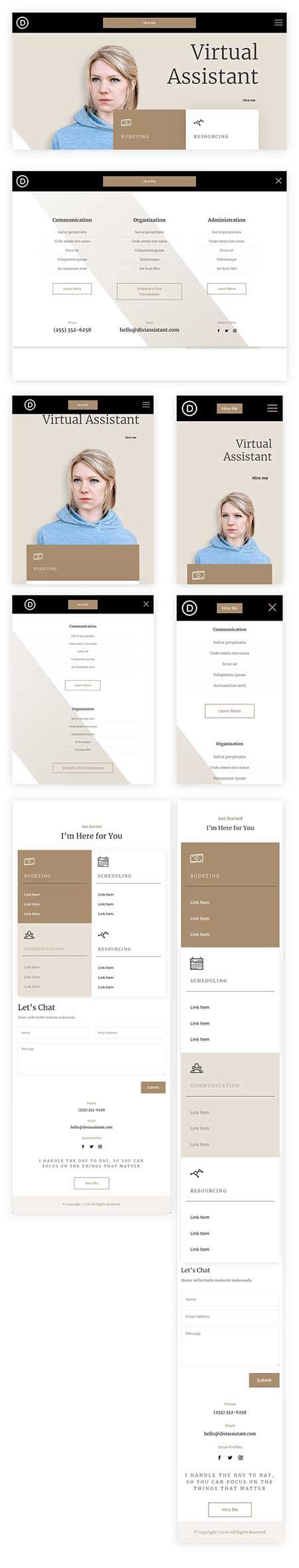 Va Header And Footer Layout Free Divi Download