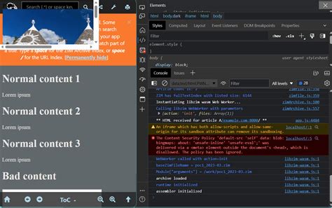 Add `sandbox` Attribute To The Iframe Generated By Kiwix Serve To