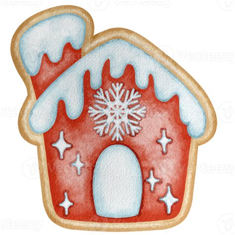 Gingerbread House Christmas Cookies Collection 35026593 Png