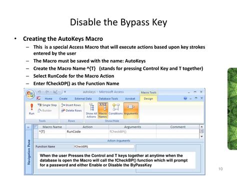 Ppt Access 2007 Tutorial 12 Securing A Database Powerpoint