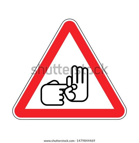 Attention Sex Gesture Caution Slang Finger Stock Vector Royalty Free
