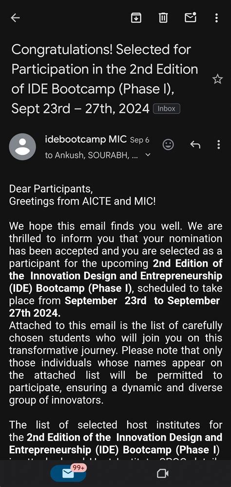 Ayush Goyal On Linkedin It Feels Good To Be Selected For The 2nd Edition Of Ide Bootcamp Phase