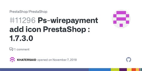 Ps Wirepayment Add Icon Prestashop 1730 · Issue 11296