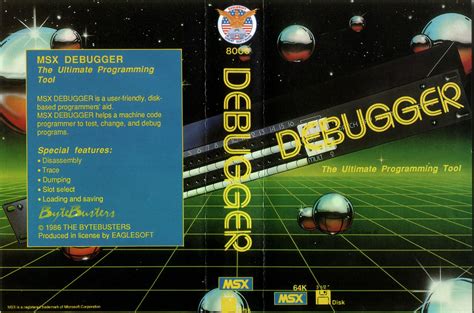 Debugger 1986 Msx The Bytebusters Releases Generation Msx