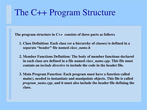 Ppt The C Program Structure Powerpoint Presentation Free Download