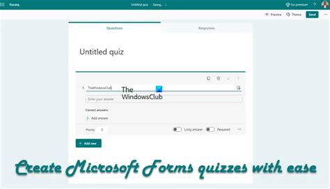 How To Create A Self Grading Quiz In Microsoft Forms