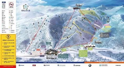 万龙雪道地图全景图大山谷图库