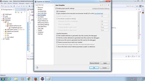 Java Data Driven Framework Sendkeys Error Message Eclipse Stack