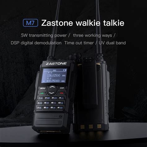 Hotselling Zastone M7 8W Dual Band DualPTT Portable Radios - ALAFONE