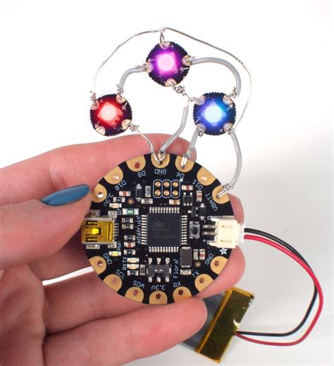 Overview Flora Pixel Brooch Adafruit Learning System