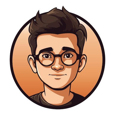 Premium Vector Geek Boy Vector Illustration